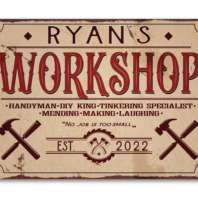 Rusty Garage Signs - Etsy