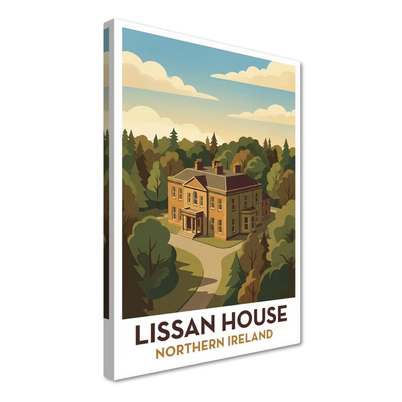 Lissan House, Northern Ireland - Romantic Country House Travel Poster ...