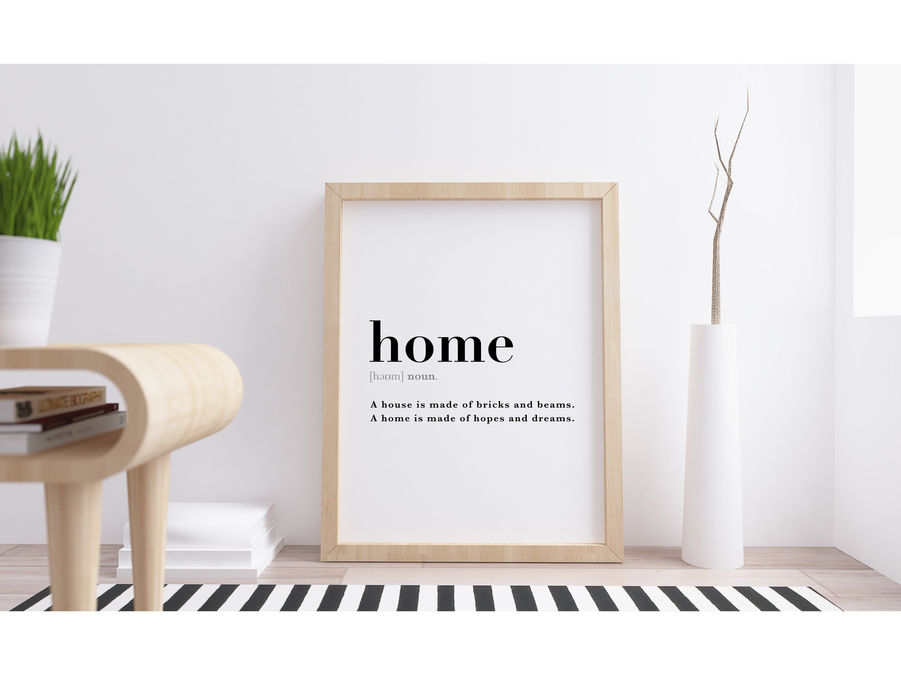 Home Inspirational Motivational Quote Wall Art Poster Print. Lovely ...
