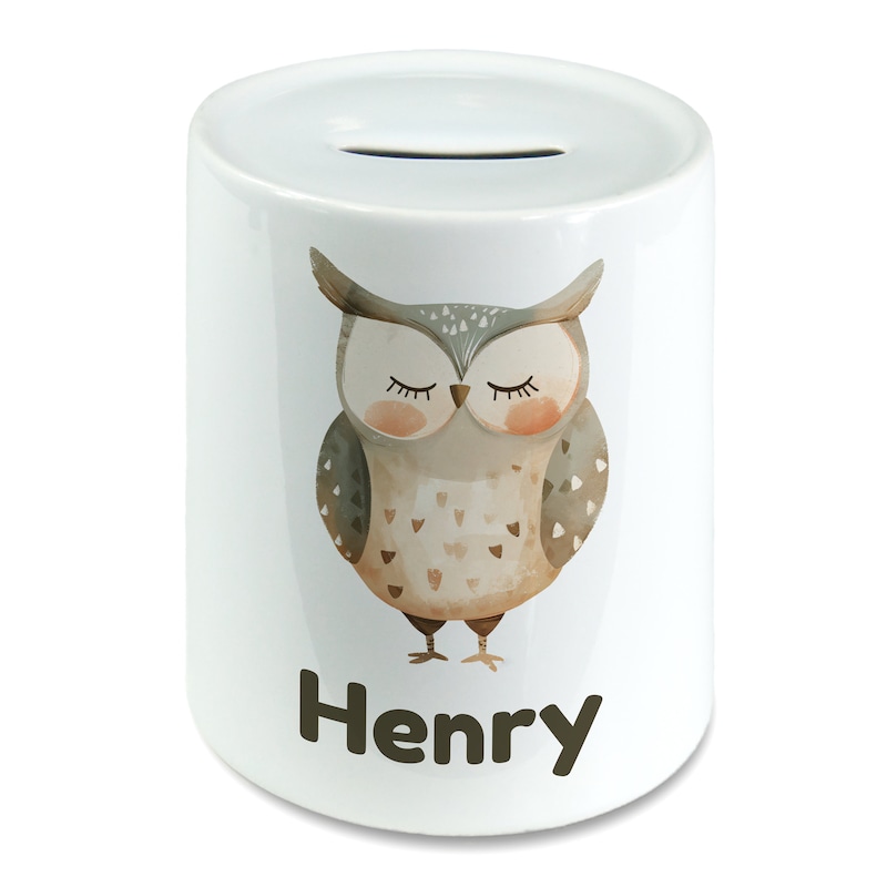 Owl Coin Bank - Etsy