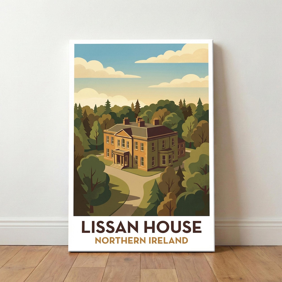 Lissan House, Northern Ireland - Romantic Country House Travel Poster ...