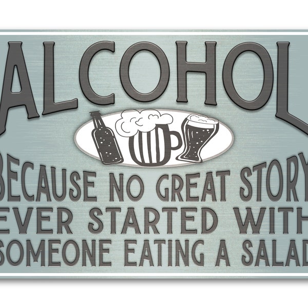 Funny Alcohol Sign - Etsy