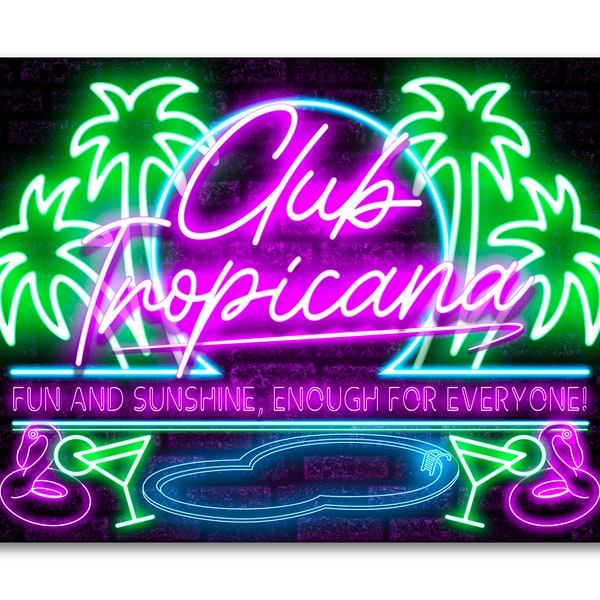 Club Tropicana Decor - Etsy UK