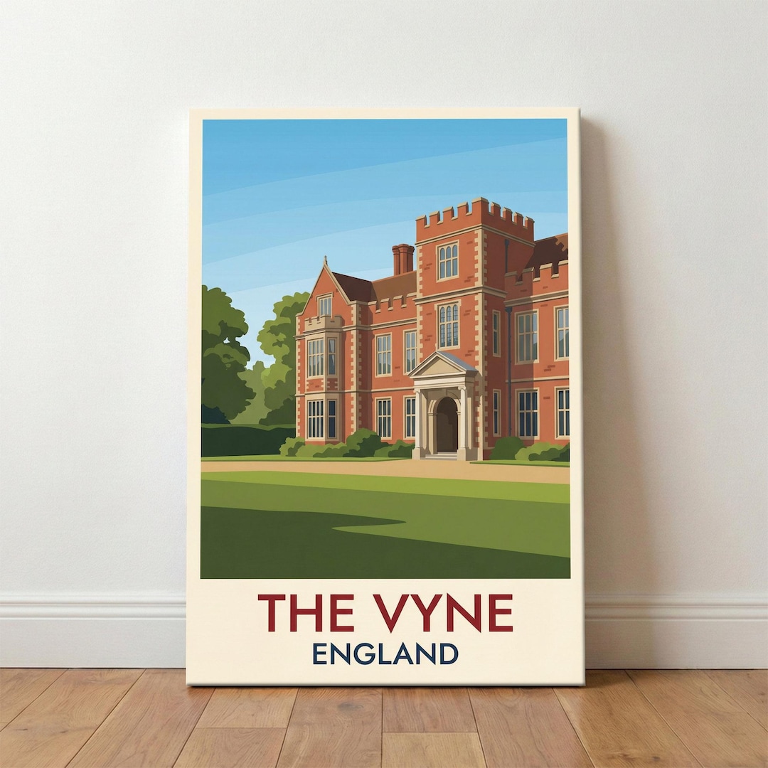 The Vyne, England - Romantic Country House Travel Poster | Tudor ...