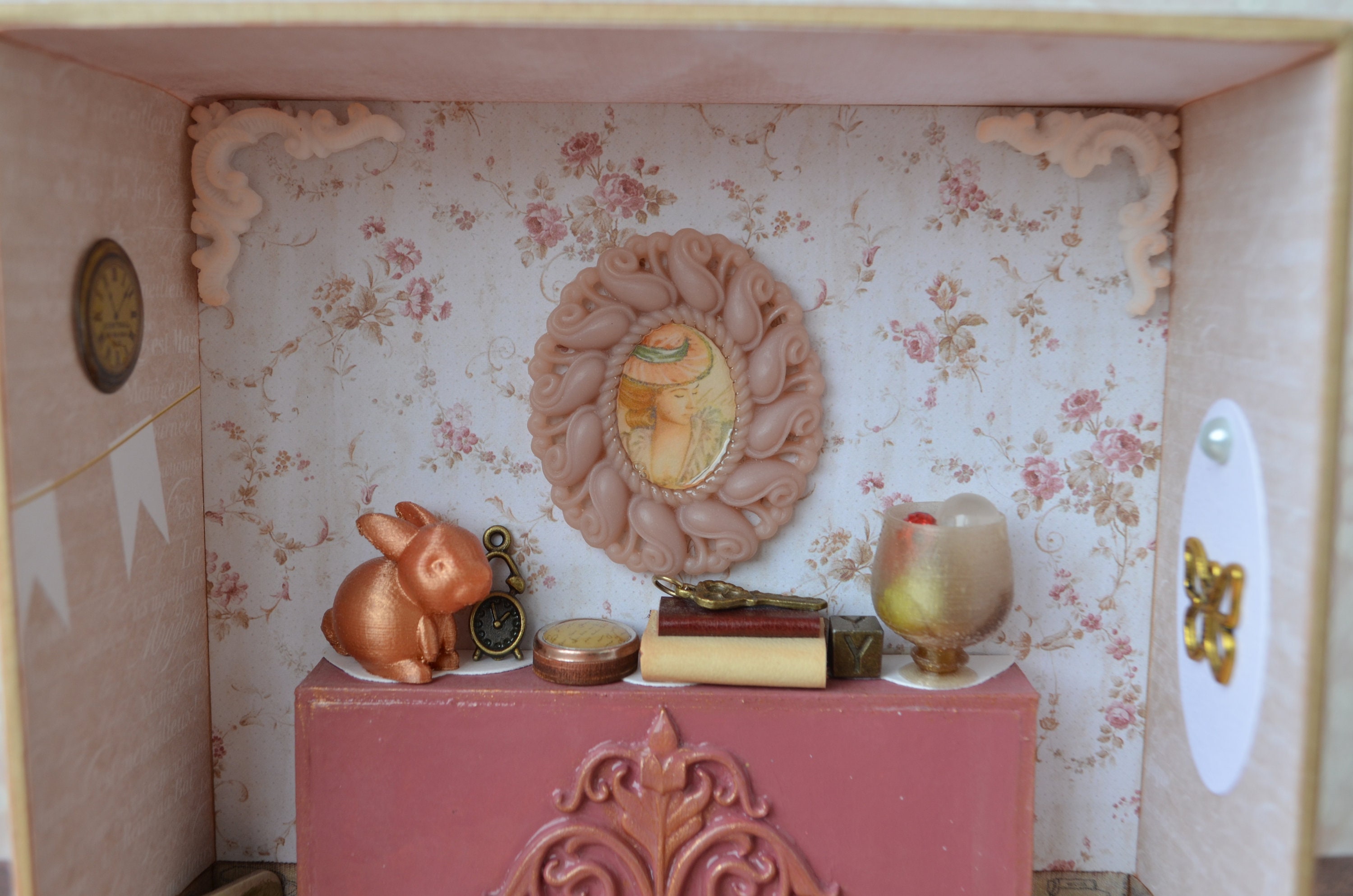 Small Art Framed Diorama 1:12 With Piano Miniature Decorative - Etsy