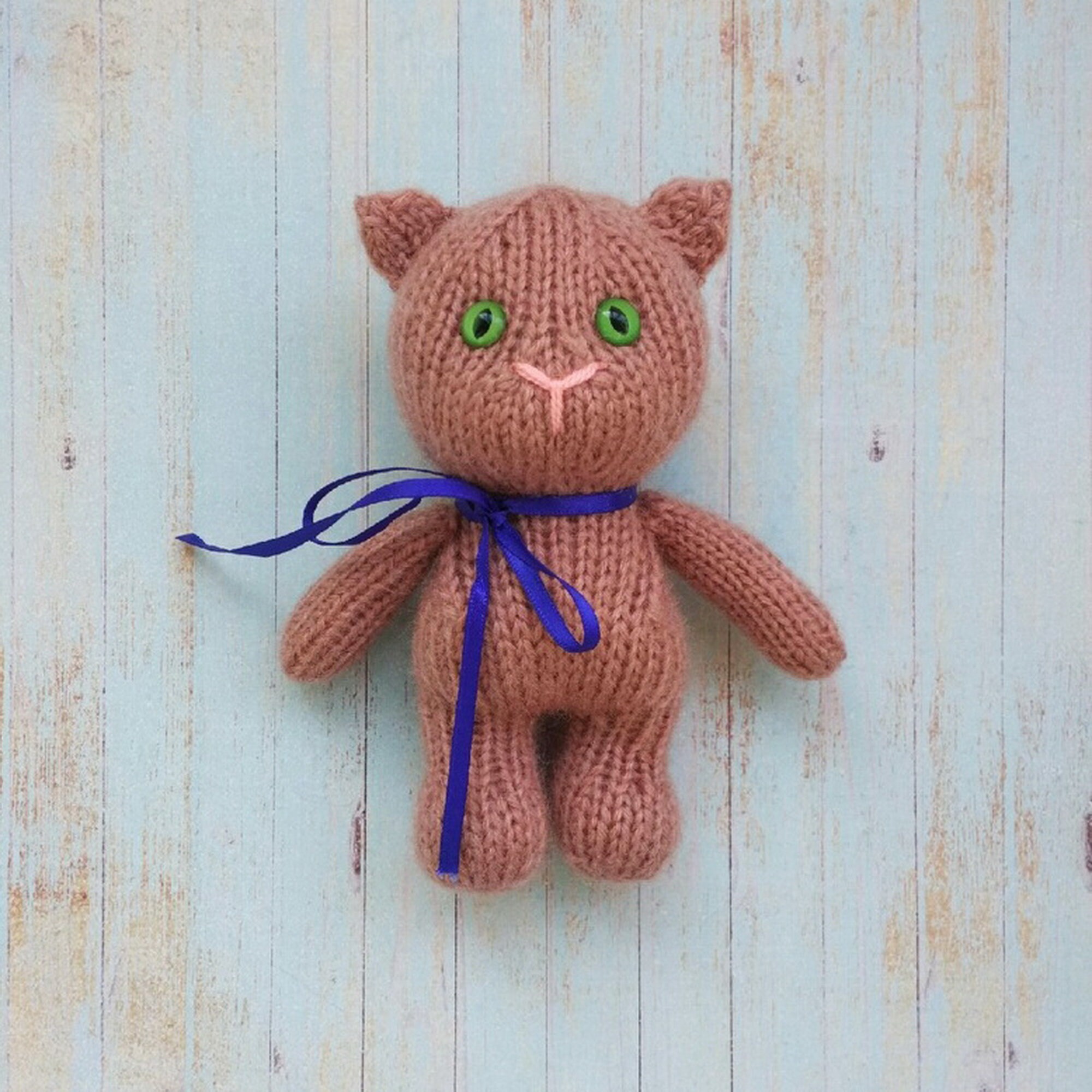 Small cat Soft brown cat soft toy for children | Etsy