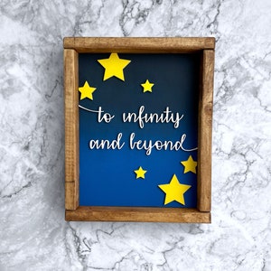 To Infinity and Beyond Sign - Etsy