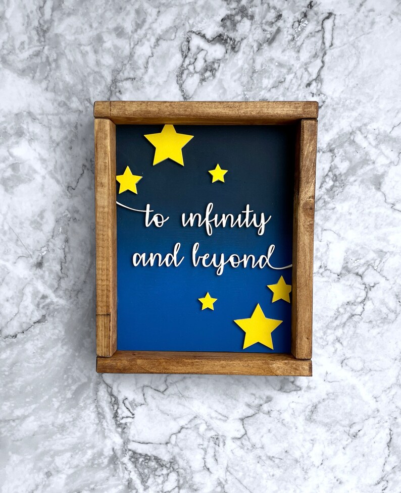 To Infinity and Beyond Sign - Etsy