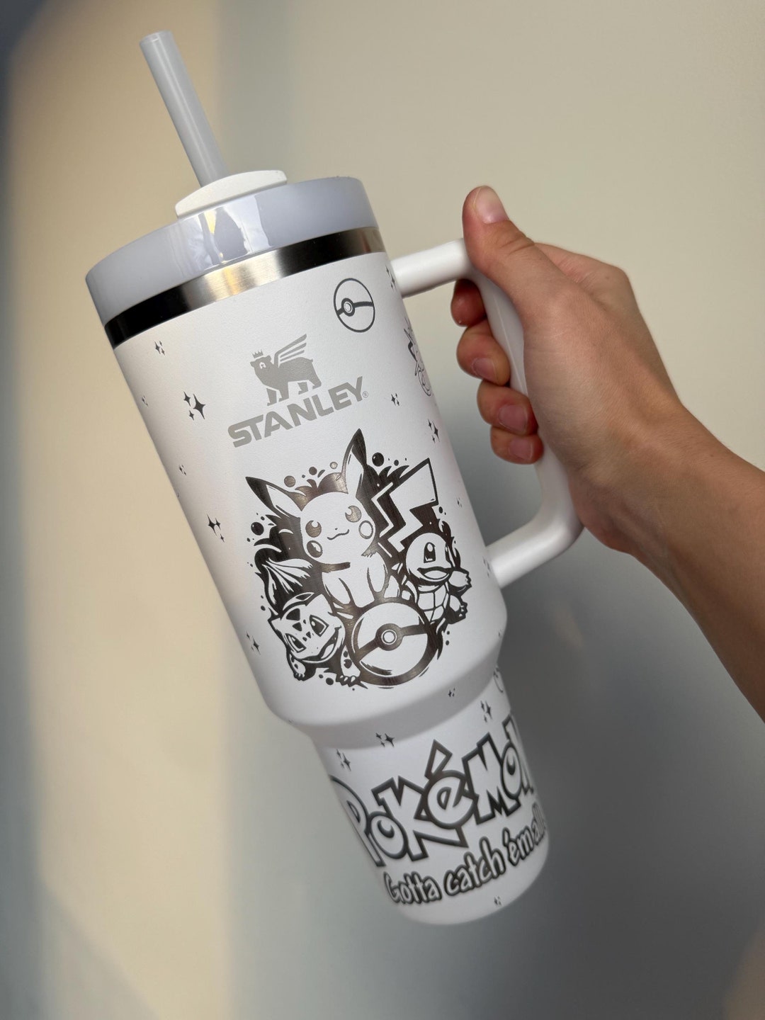 Poke Anime Engraved Stanley 40oz Tumbler - Etsy