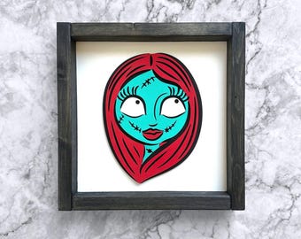 Mini Jack and Sally Hanging Sign, Nightmare Before Christmas Sign, Mini ...