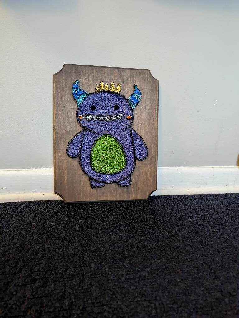 Happy Monster String Art - Etsy