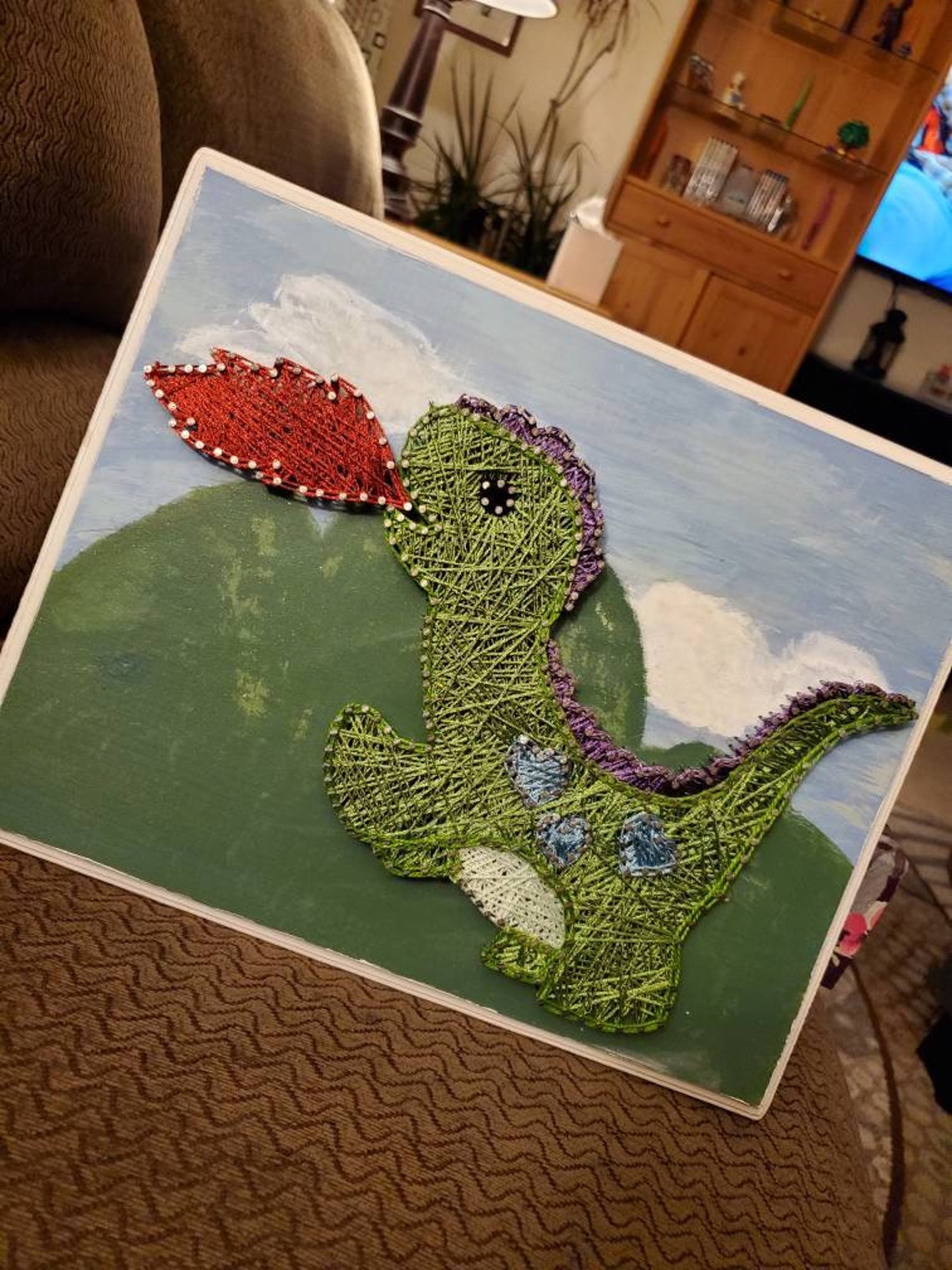 Cutie Dragon in Sparkles. String Art - Etsy