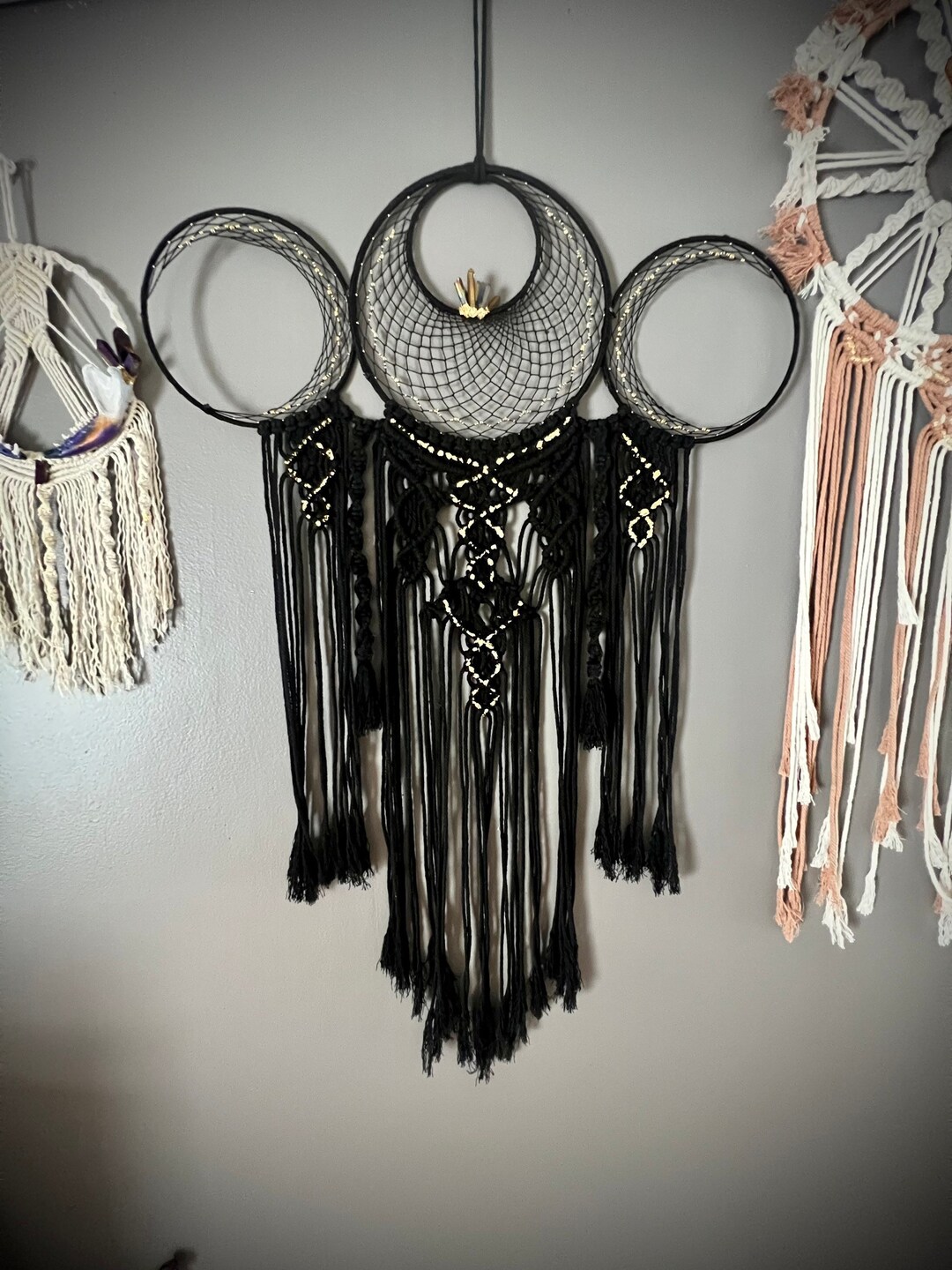 Triple Moon Macrame - Etsy