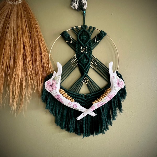 Deer Skull Macrame - Etsy