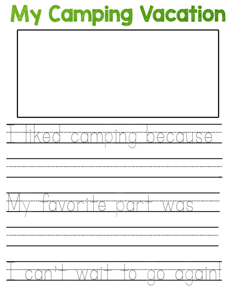 INSTANT DOWNLOAD My Vacation Writing Journal PRINTABLE, My Beach ...