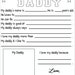 INSTANT DOWNLOAD- Father's Day Coloring Printable, All About My Dad ...