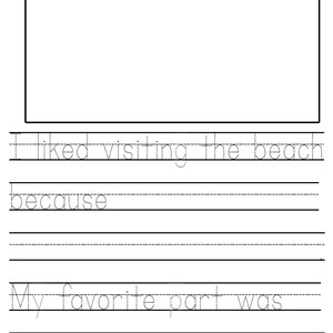 INSTANT DOWNLOAD My Vacation Writing Journal PRINTABLE, My Beach ...
