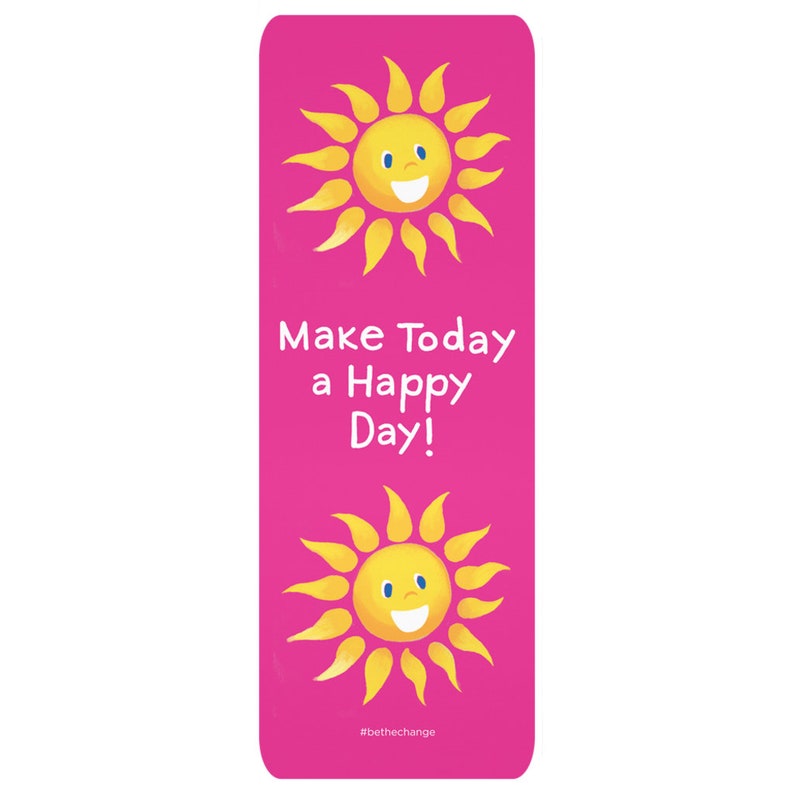 Make Today A Happy Day Yoga Mat Fun Exercise Mat Cute Yoga Mat for Kids ...