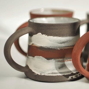 Handmade Ceramic Mug Set of 2, Stoneware Pottery Mugs, Coffee Lover ...