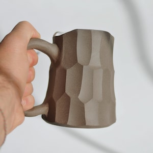 14 Oz / 22 Oz Handmade Pottery Mug, Wheel Thrown Ceramic Mug With ...