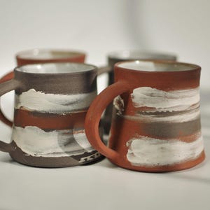Handmade Ceramic Mug Set of 2, Stoneware Pottery Mugs, Coffee Lover ...