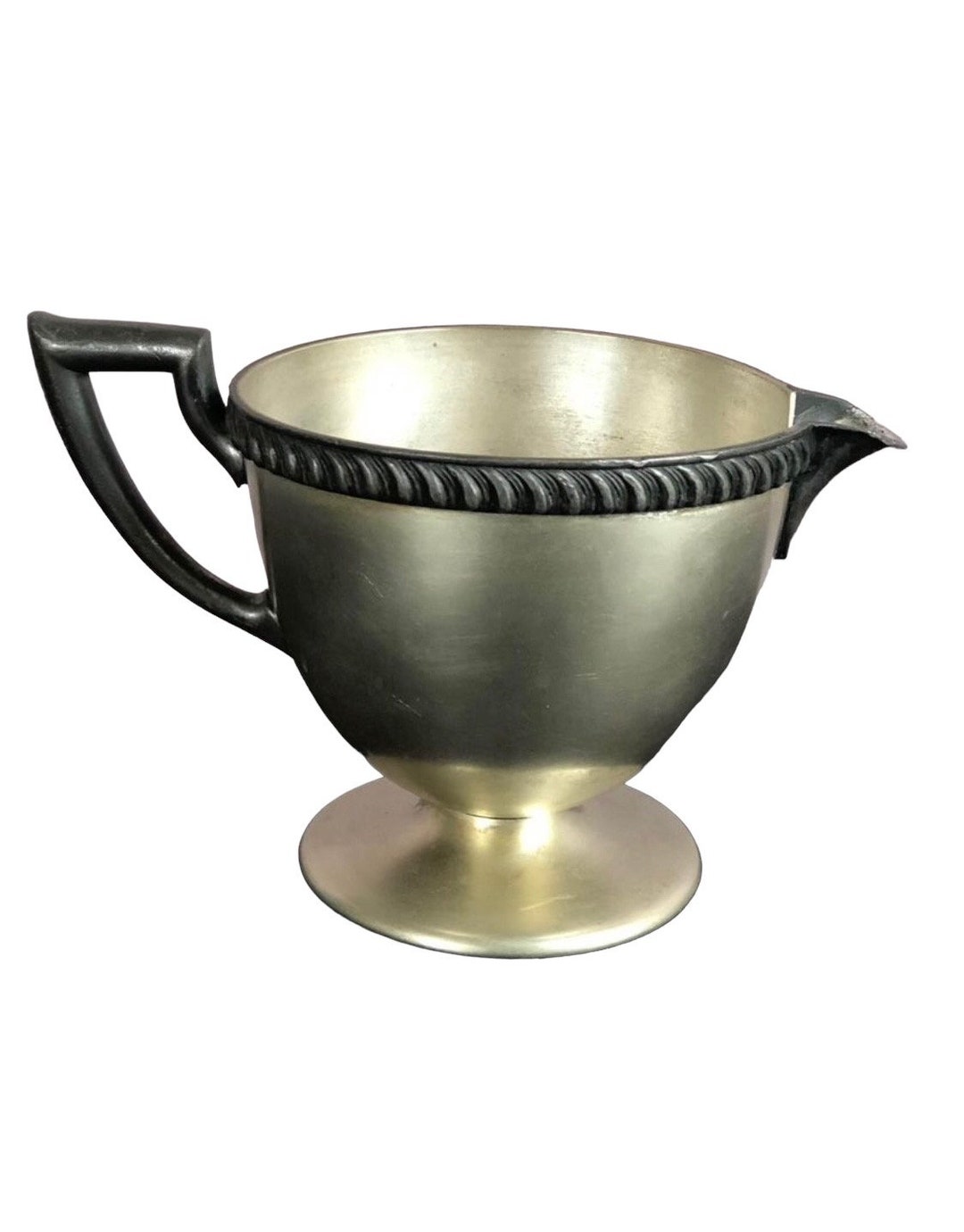 Vintage Early 1900’s EPNS Silver Plated Creamer 4”H X 6”L - Great ...