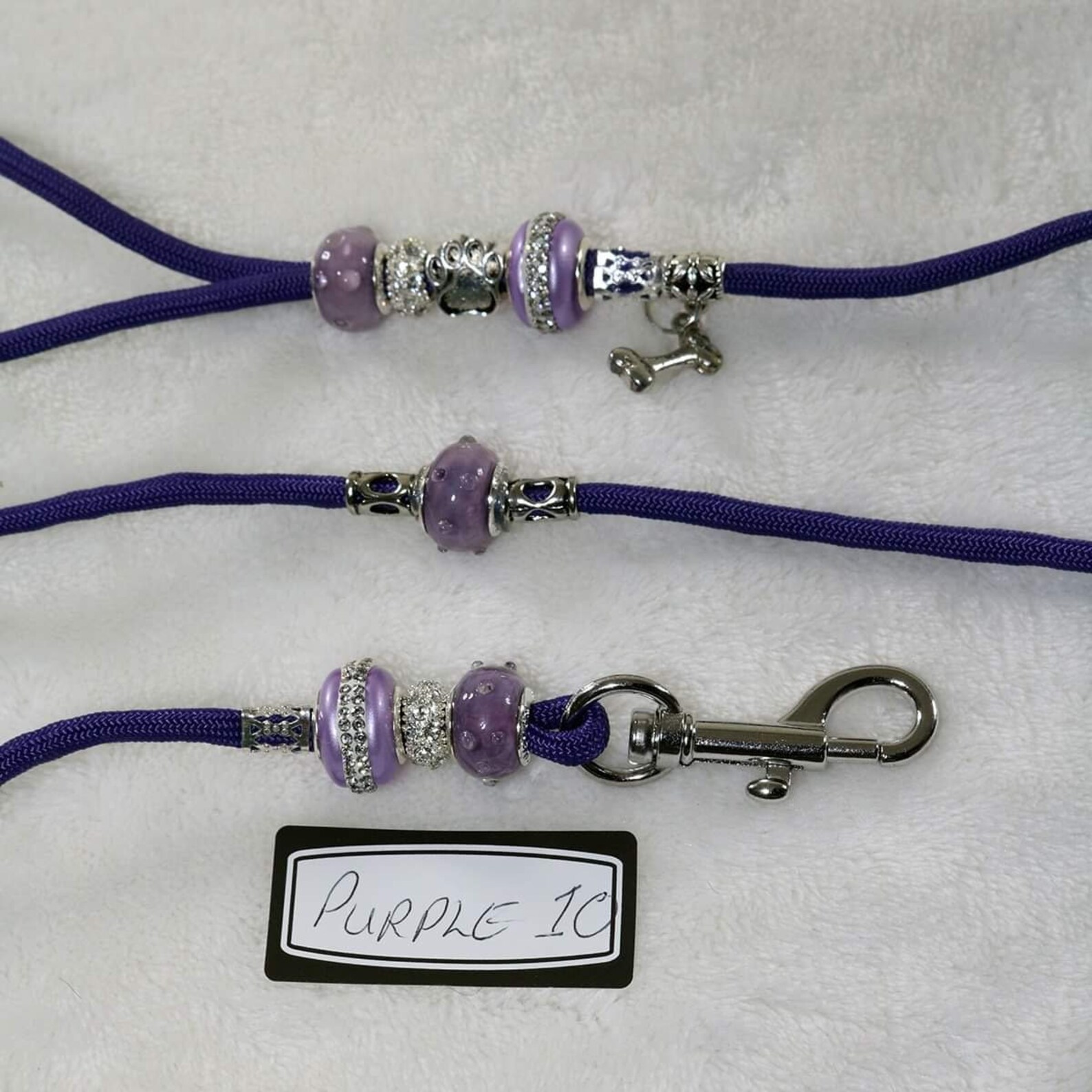 Purple beaded fancy leashes - Etsy.de