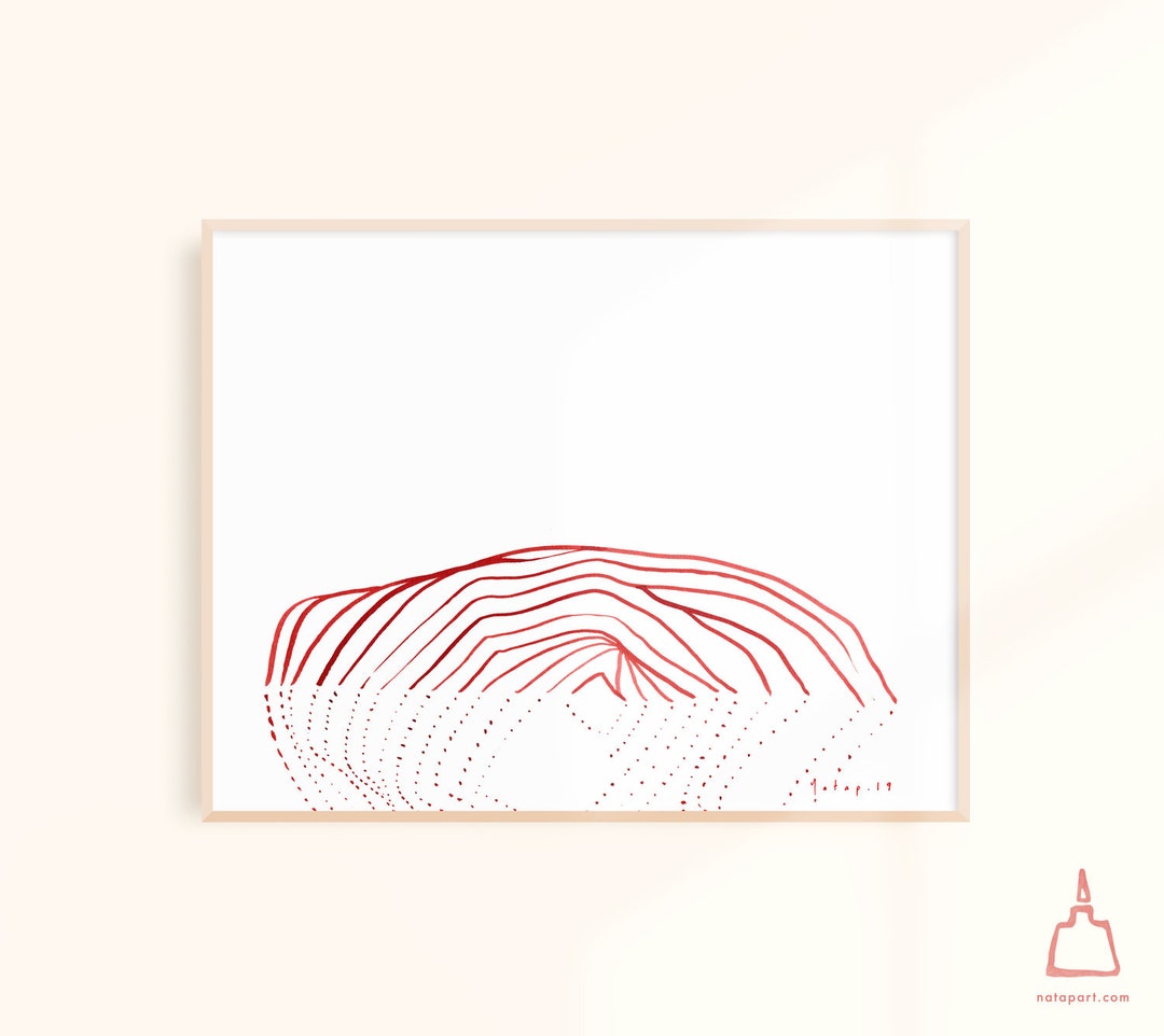Uluru Art Print, Abstract Uluru Art, Australian Art, Outback Painting ...