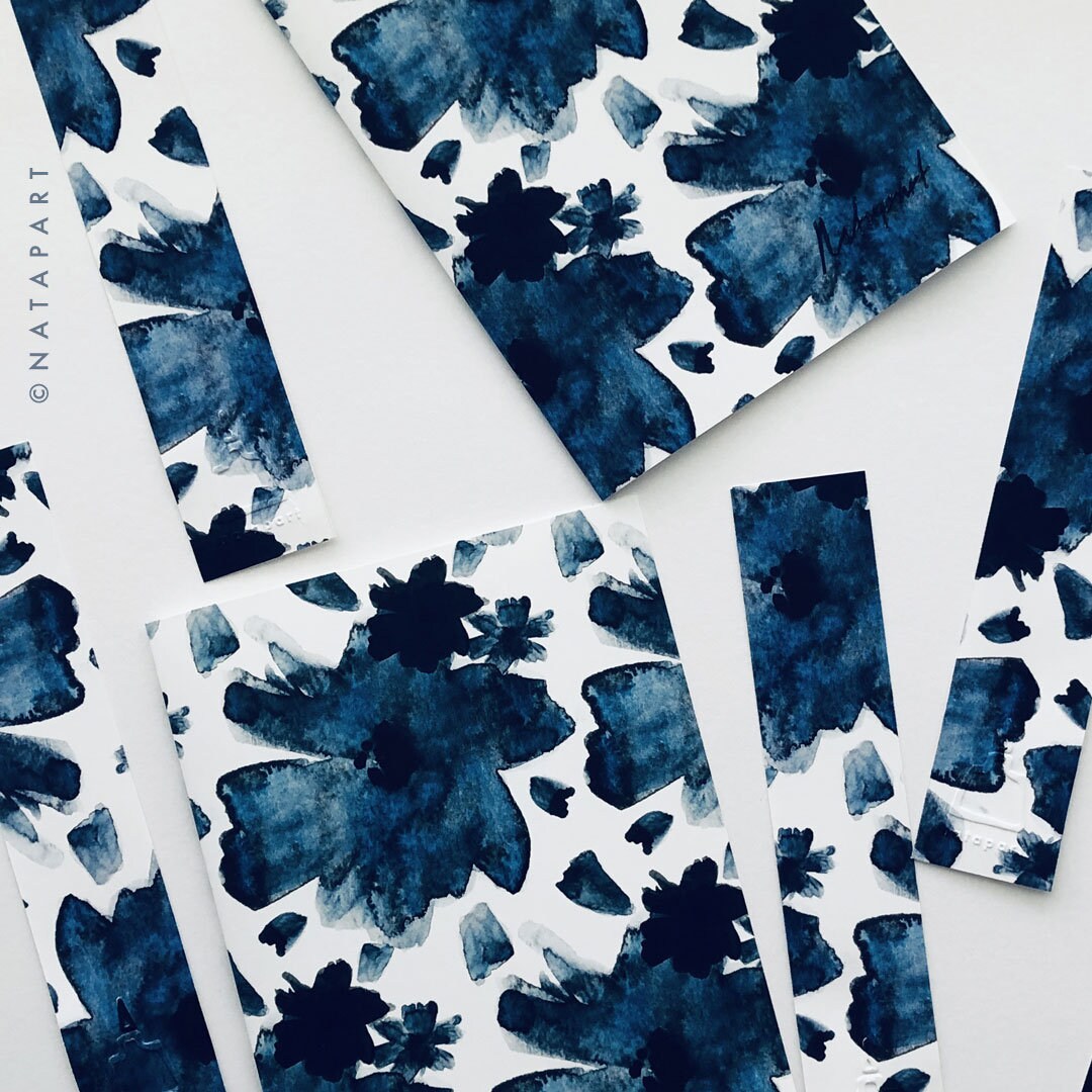 Floral Big Card Set, Watercolor Stationery Set, Watercolor Flower ...