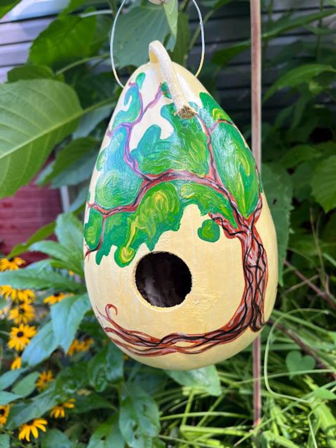 Tree of Life Gourd Birdhouse - Etsy