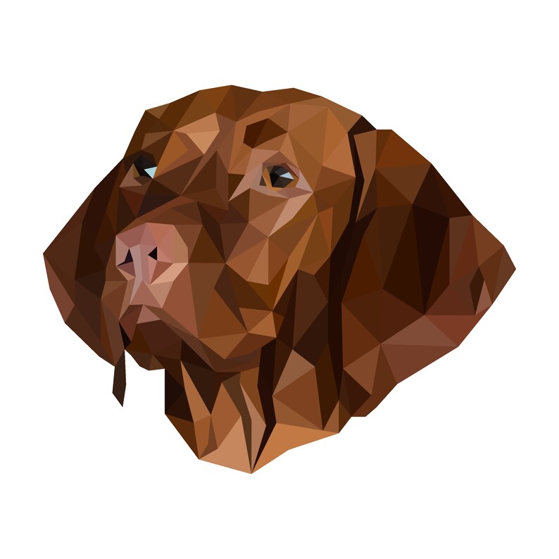 22 Dogs Portrait Clip Art PNG - Set 1 - Polygon Decal Sticker ...