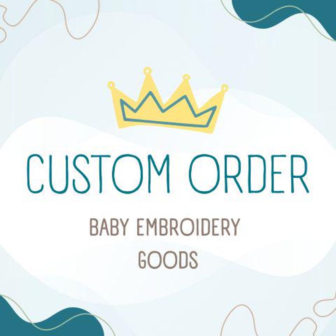 Custom Order Machine Embroidery Design - Etsy