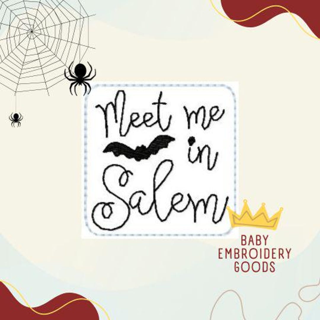 Meet Me in Salem Feltie Machine Embroidery Design (digital Download) - Etsy