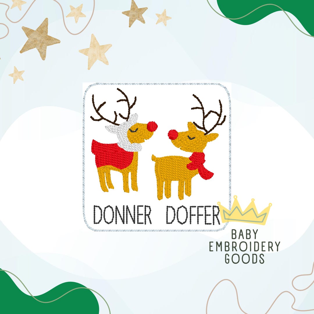 Donner Doffer 2 Sizes Medical Feltie File Machine Embroidery Design - Etsy