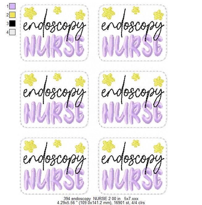 Endoscopy Nurse Feltie Embroidery Design (digital Download) - Etsy