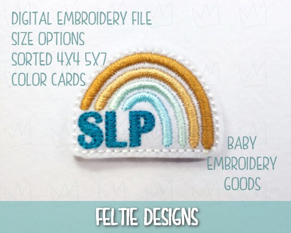 SLP Rainbow Feltie Design 2 Sizes Machine Embroidery Design - Etsy