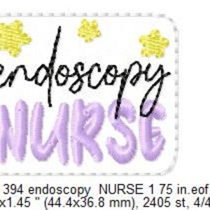 Endoscopy Nurse Feltie Embroidery Design (digital Download) - Etsy