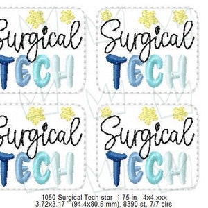 Surgical Tech Feltie File 2 Sizes Machine Embroidery Design Feltie ...