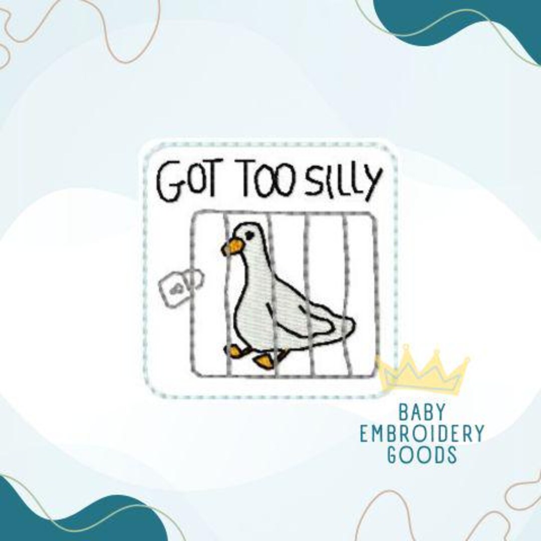 GOT TOO SILLY 2 Sizes Feltie File Machine Embroidery Design - Etsy