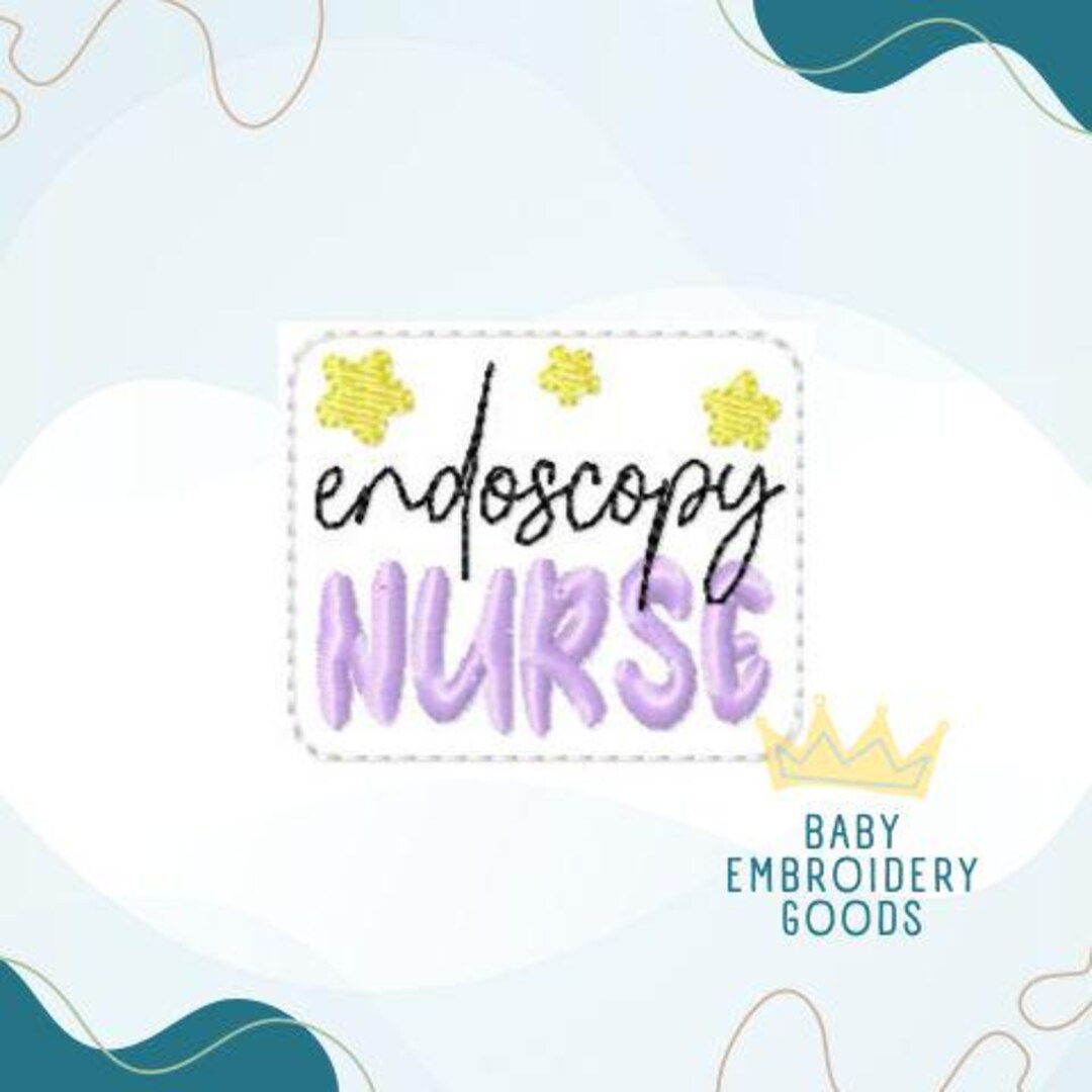 Endoscopy Nurse Feltie Embroidery Design (digital Download) - Etsy