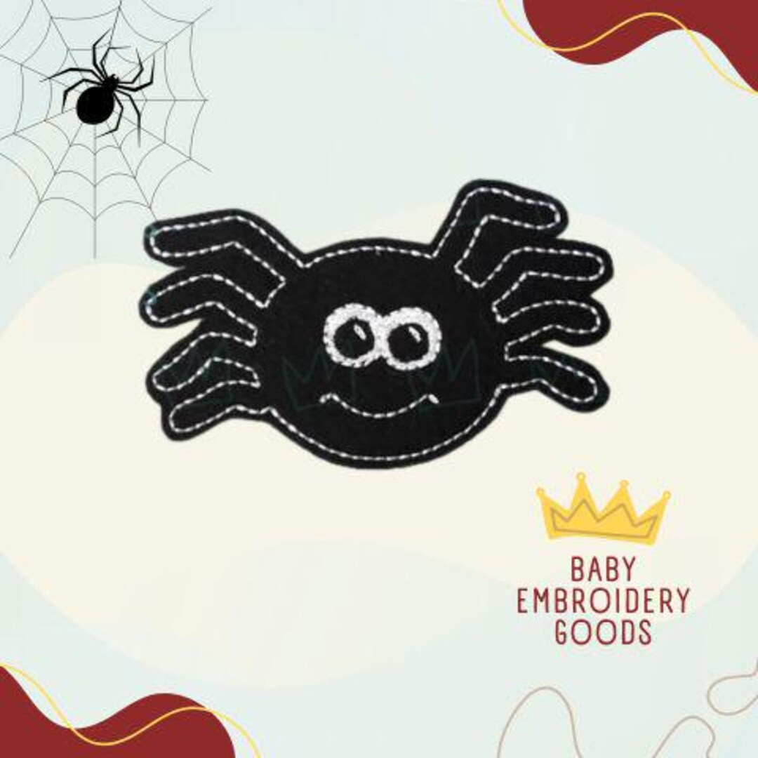 Spider Feltie File Spider Feltie Machine Embroidery Design Feltie ...