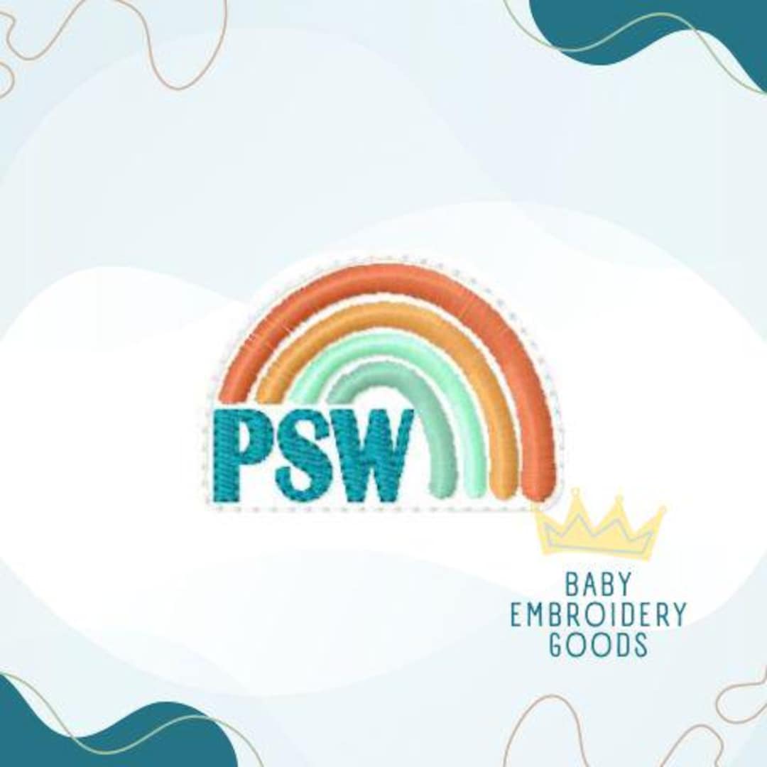 PSW Rainbow 2 Sizes Feltie Machine Embroidery Design - Etsy
