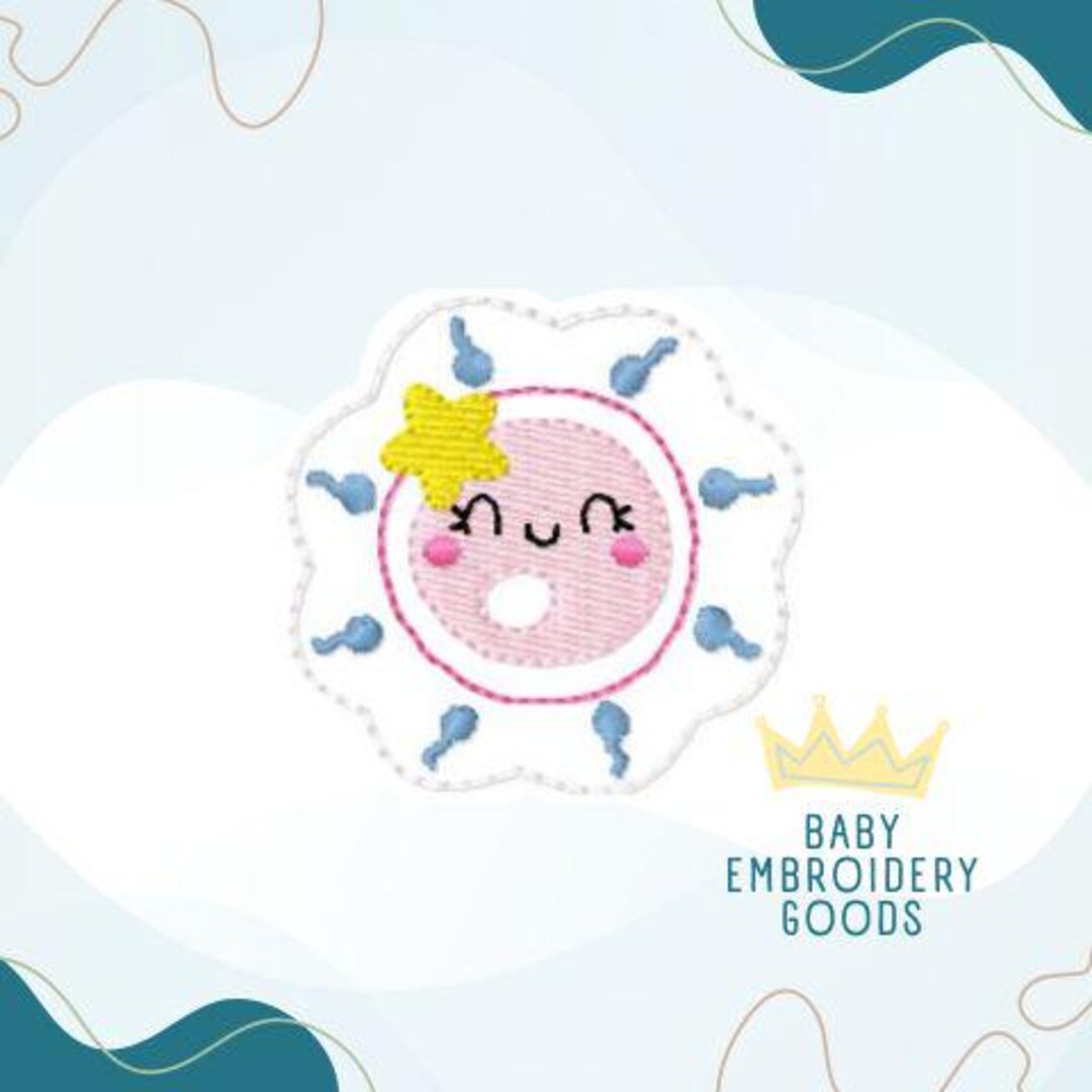 Fertility Feltie Design 2 Sizes Machine Embroidery Design Feltie ...