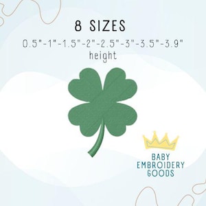 Four Leaf Clover Embroidery Design 8 Sizes, Machine Embroidery Saint ...
