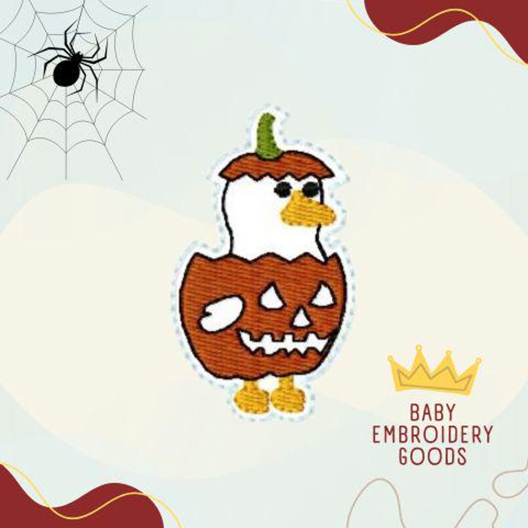 Silly Goose Pumpkin Feltie Machine Embroidery Design (feltie File) - Etsy