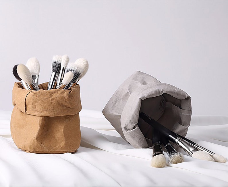 Washable Kraft Paper Makeup Bag,cosmetics Bag,men's and Women's Bag ...