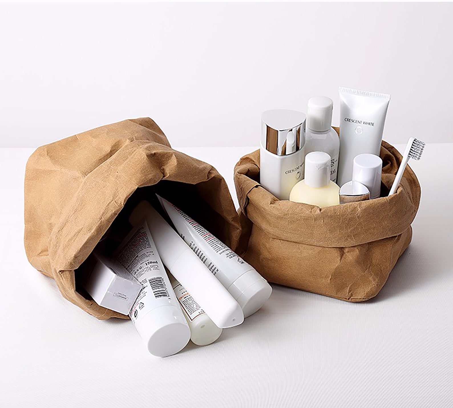 Washable Kraft Paper Makeup Bag,cosmetics Bag,men's and Women's Bag ...