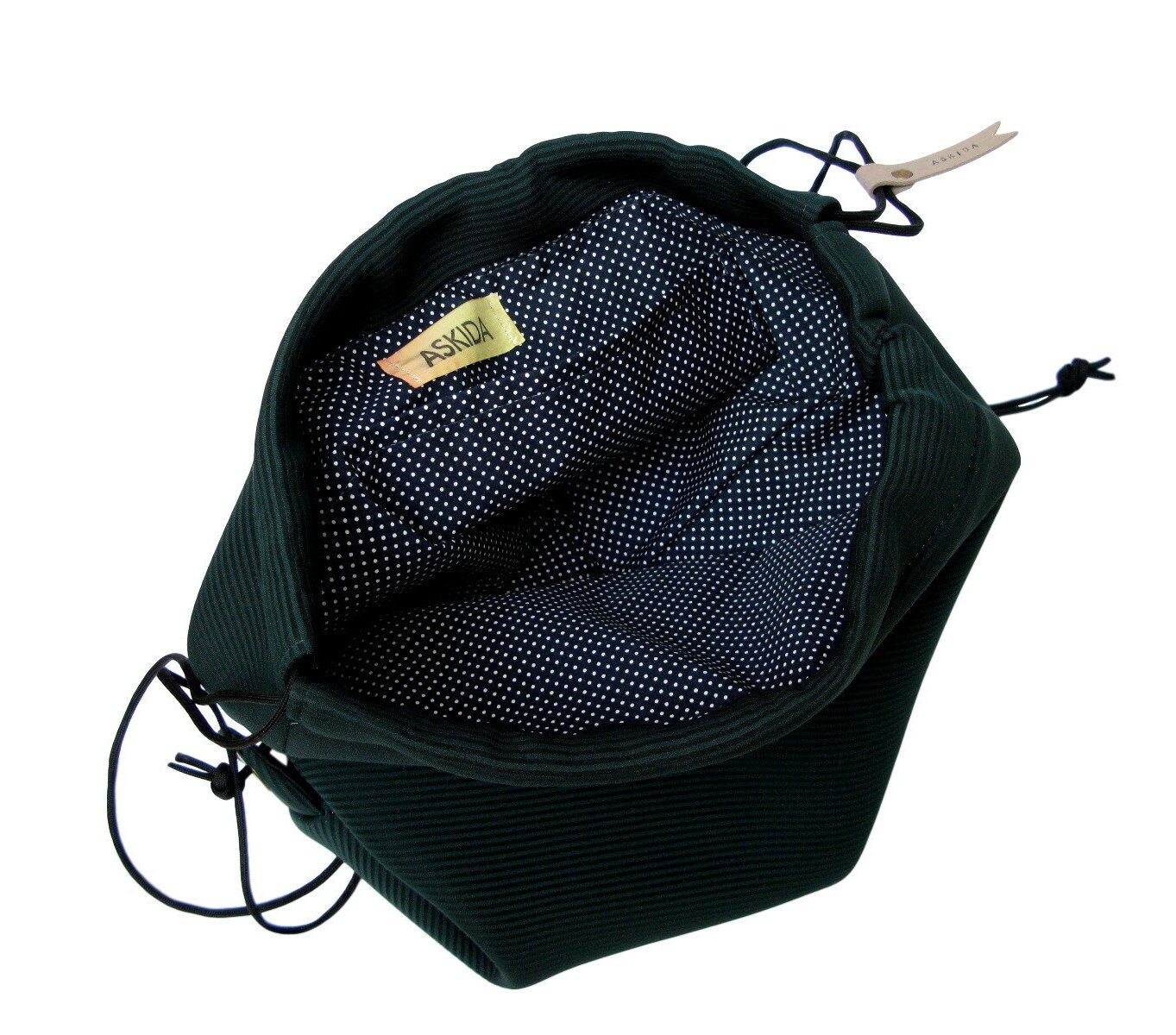 Dark Green Stripe Drawstring Bag Backpack Gym Sack Cinch Backpack - Etsy