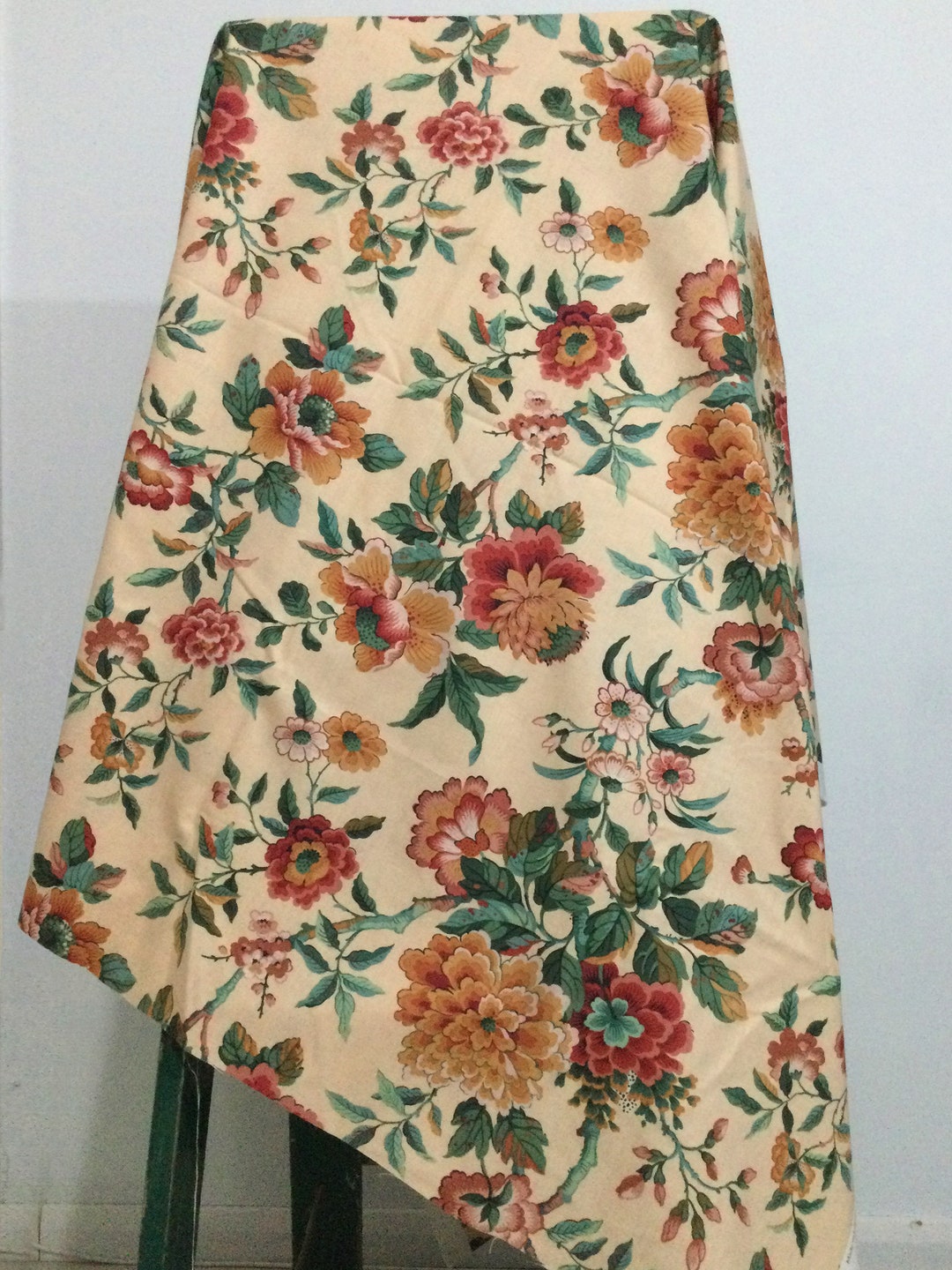 Unused Vintage Jonelle Duracolour Floral Cotton Fabric, Crafting Fabric ...