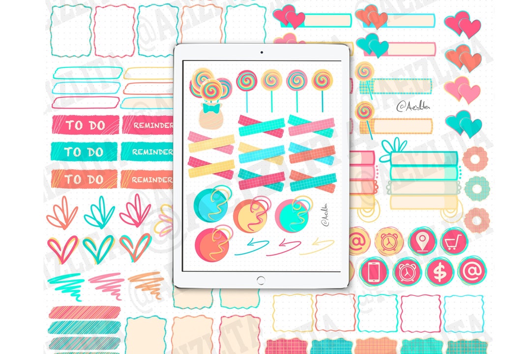 111 Digital Stickers Goodnotes Planner/journal/diary - Etsy UK